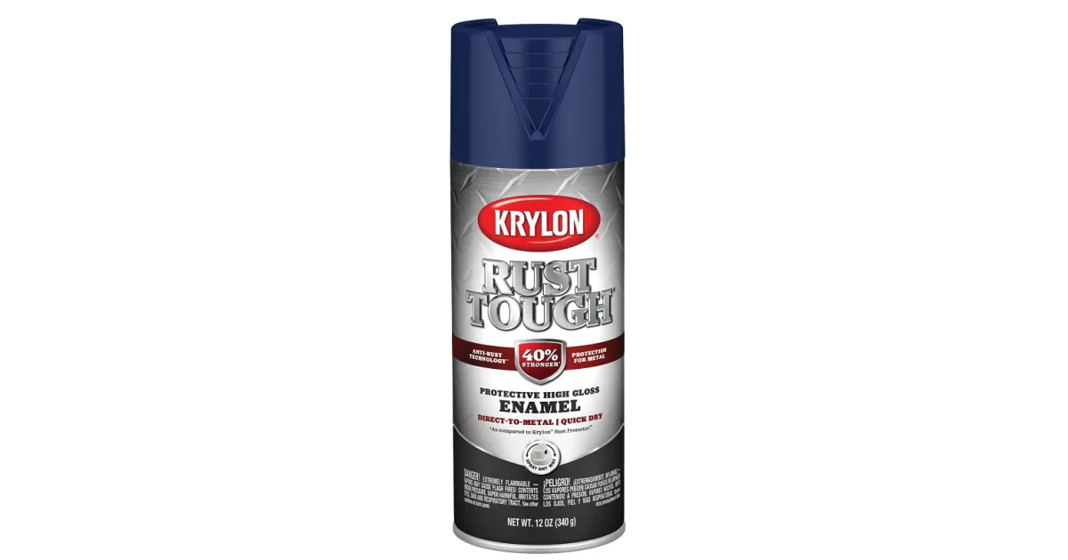 Krylon Rough Tough Gl Nbl 12Oz Navy Blue Enamel Spray Paint